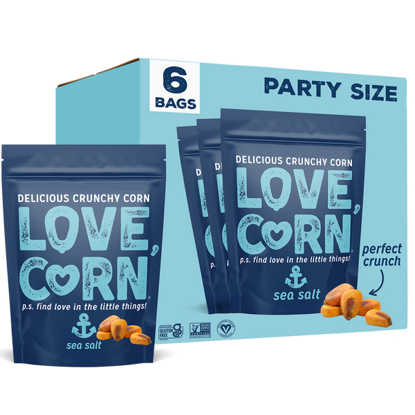 LOVE CORN Sea Salt 4oz x 6 Bags - LOVE CORN (US)
